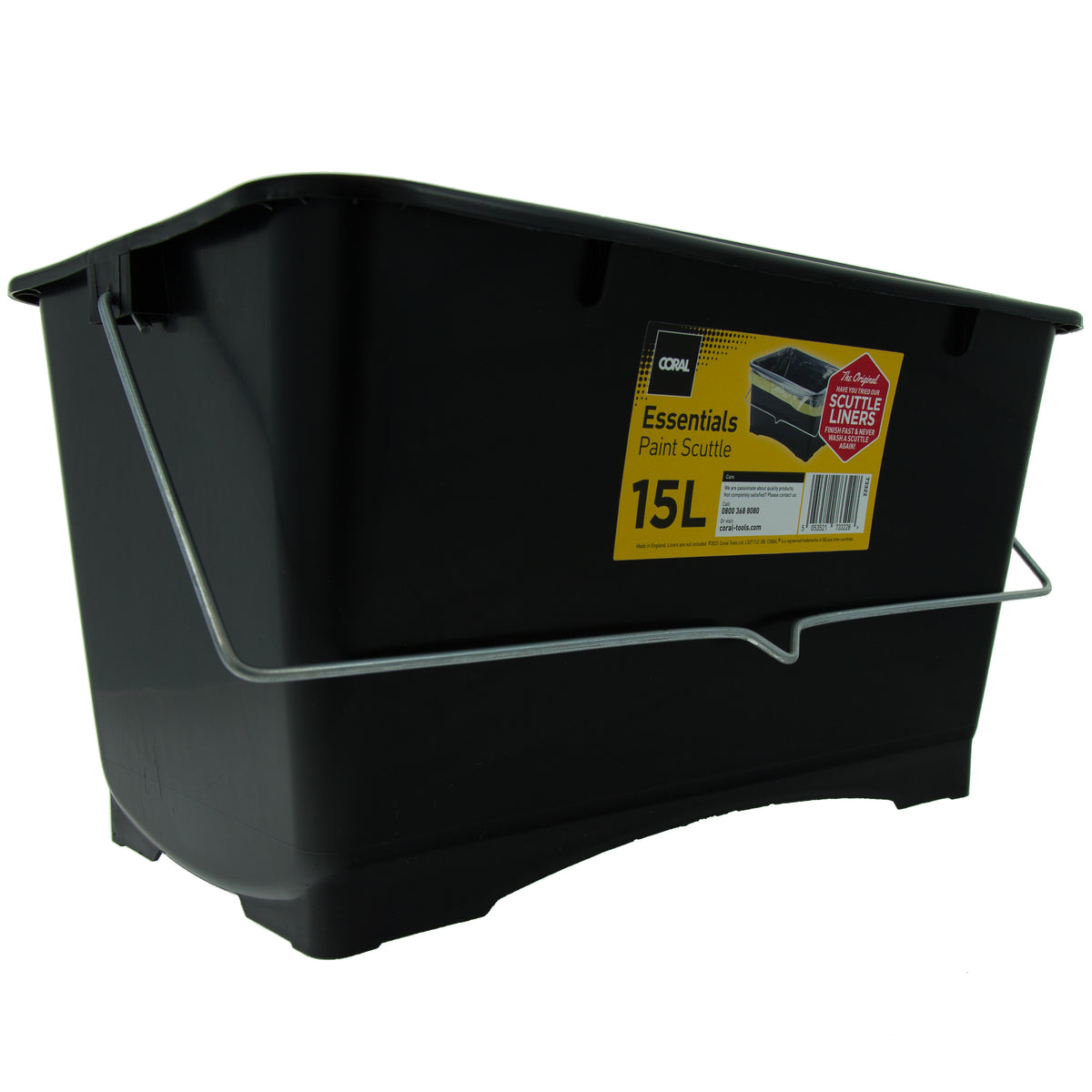 Plastic Paint Scuttle Container 15 Litre | Coral Essentials 73322 ...