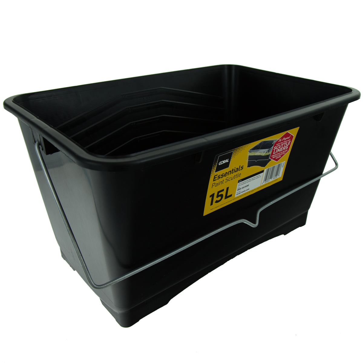Plastic Paint Scuttle Container 15 Litre | Coral Essentials 73322 ...